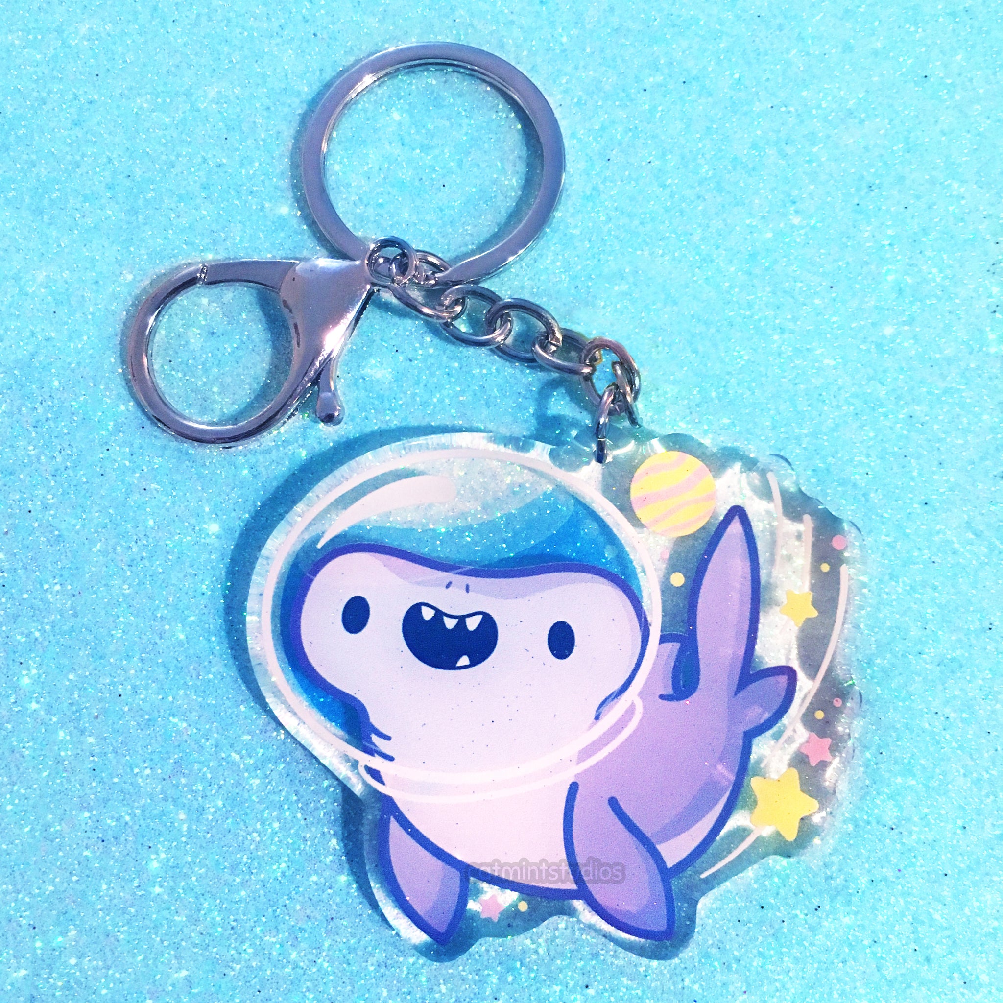 Space Shark Keychains – Catmint Studios